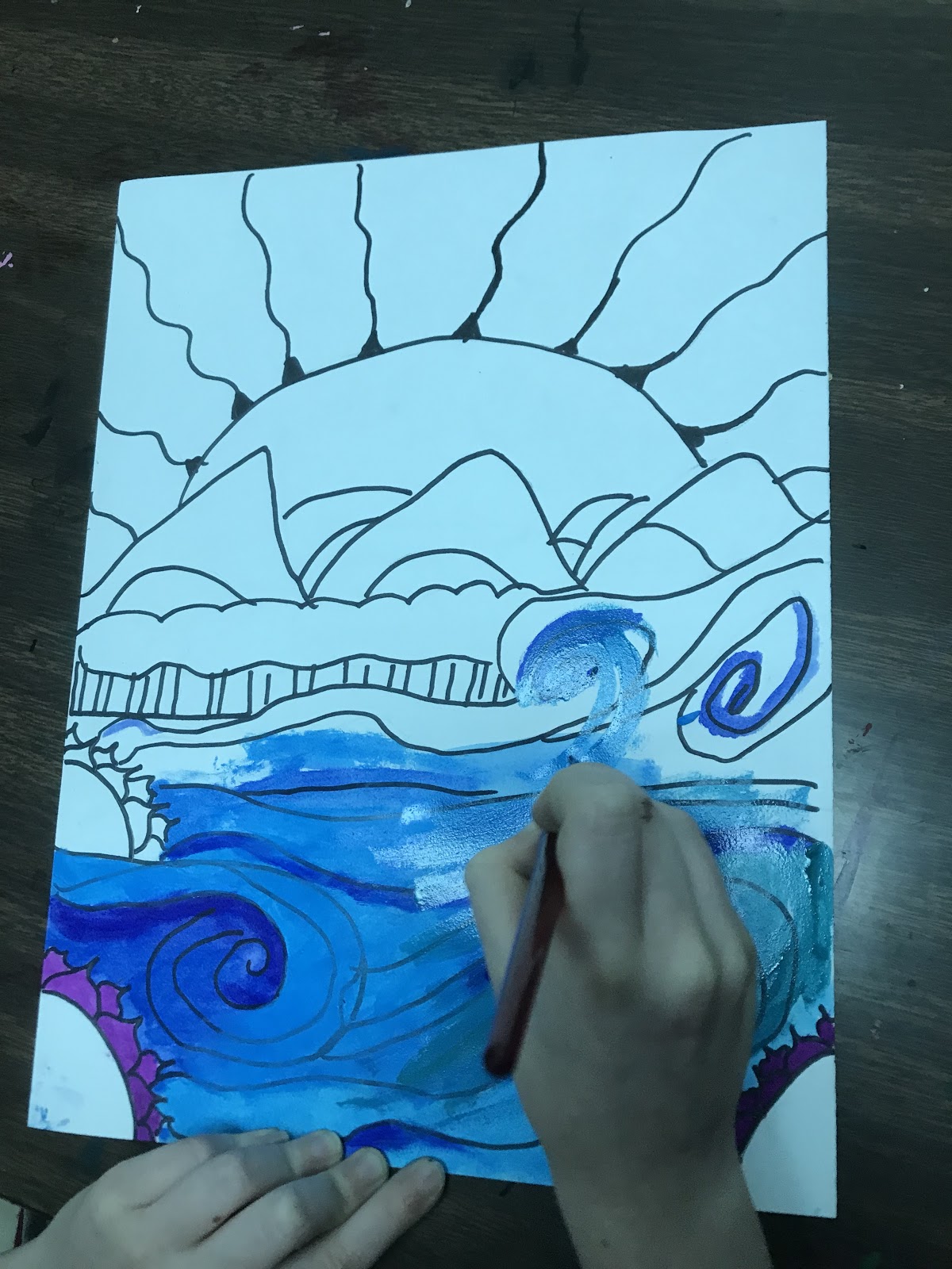 Elements of the Art Room: 4th grade Robin Mead Landscapes