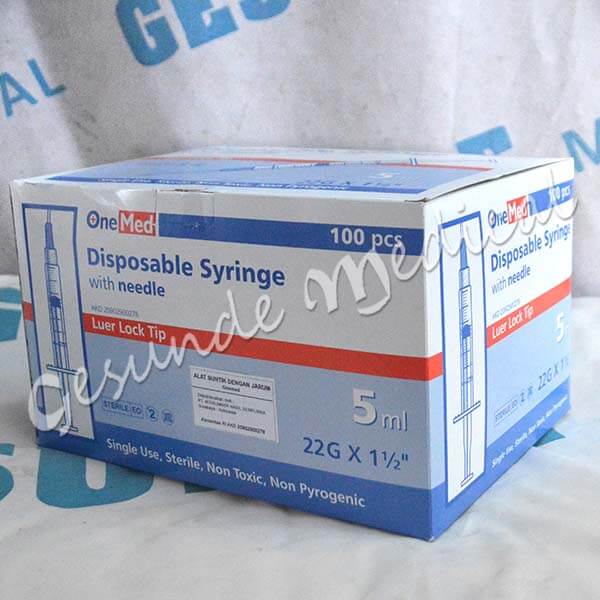 Disposable Syringe With Needle 5ml - Toko Medis Jual Alat Kesehatan