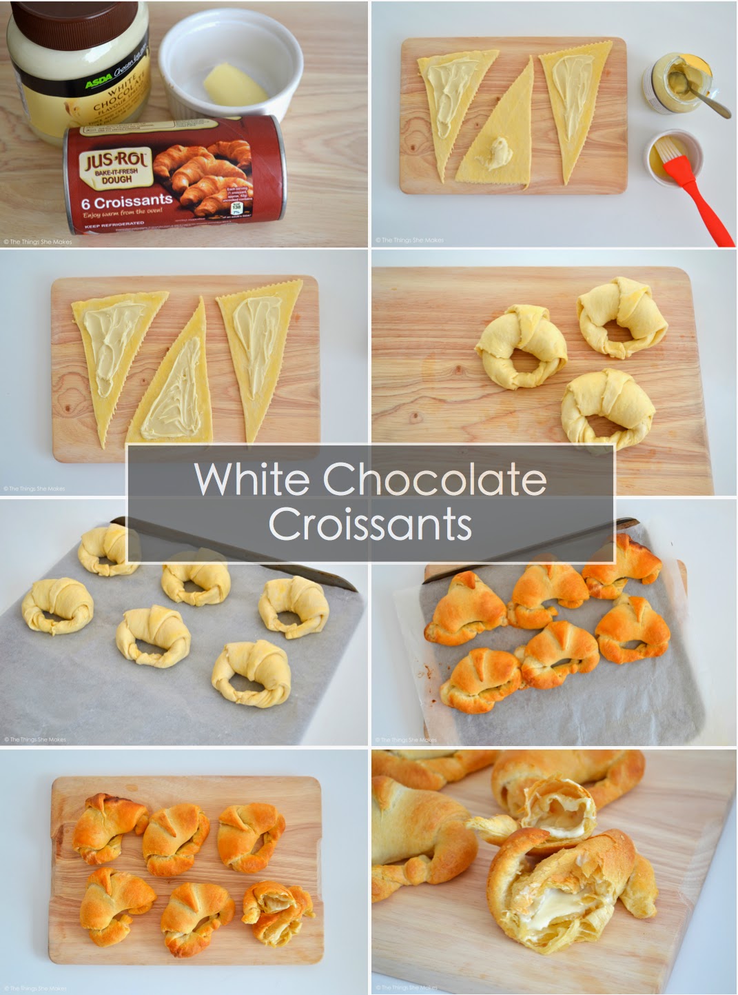White Chocolate Croissants | The Things She Makes