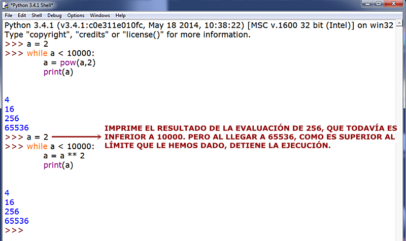 APRENDER A PROGRAMAR CON PYTHON: BUCLE WHILE