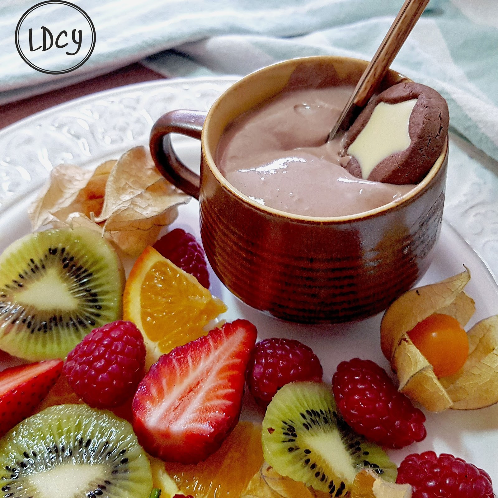 CREMA DE QUESO Y CHOCOLATE CON FRUTAS - LOS DOMINGOS COCINO YO