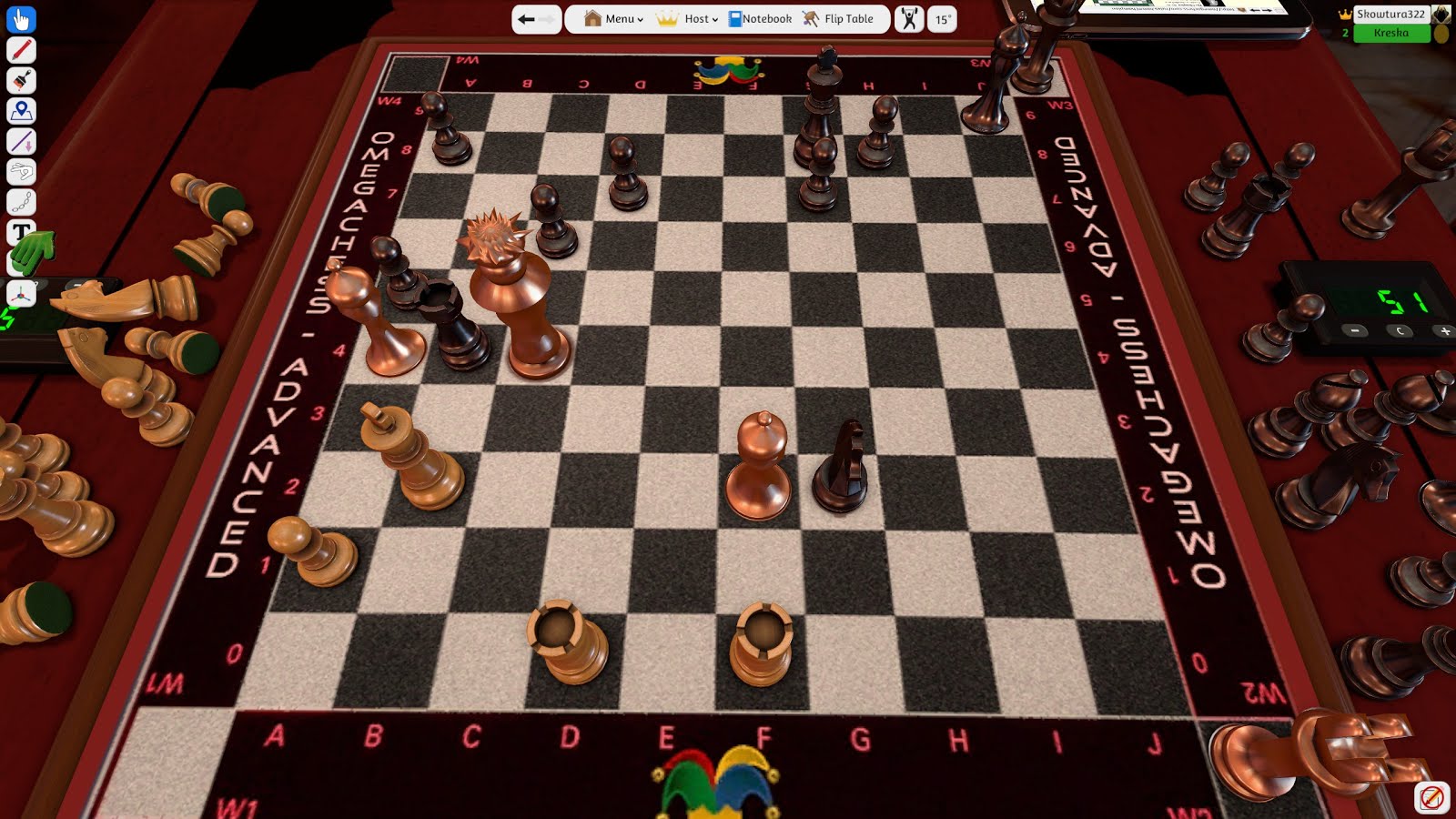 21st April 2016 - Omega Chess Advanced Game.