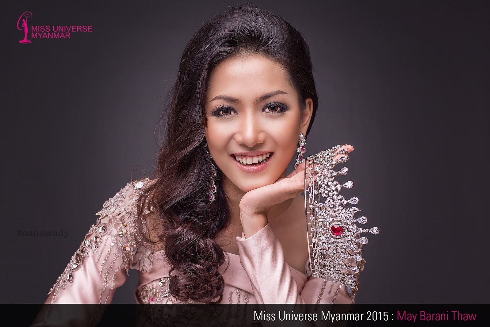 Miss Universe Myanmar 2015 May Barani Thaw In Beautiful Dress and Suim ...