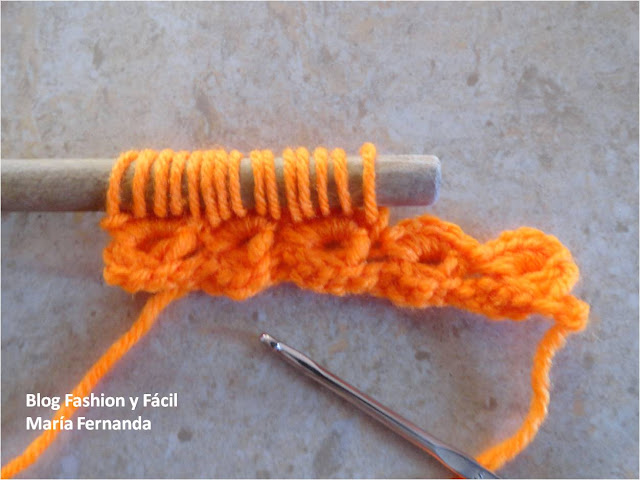 Fashion y Fácil DIY: Punto peruano fino con ganchillo. Punto peruano ...