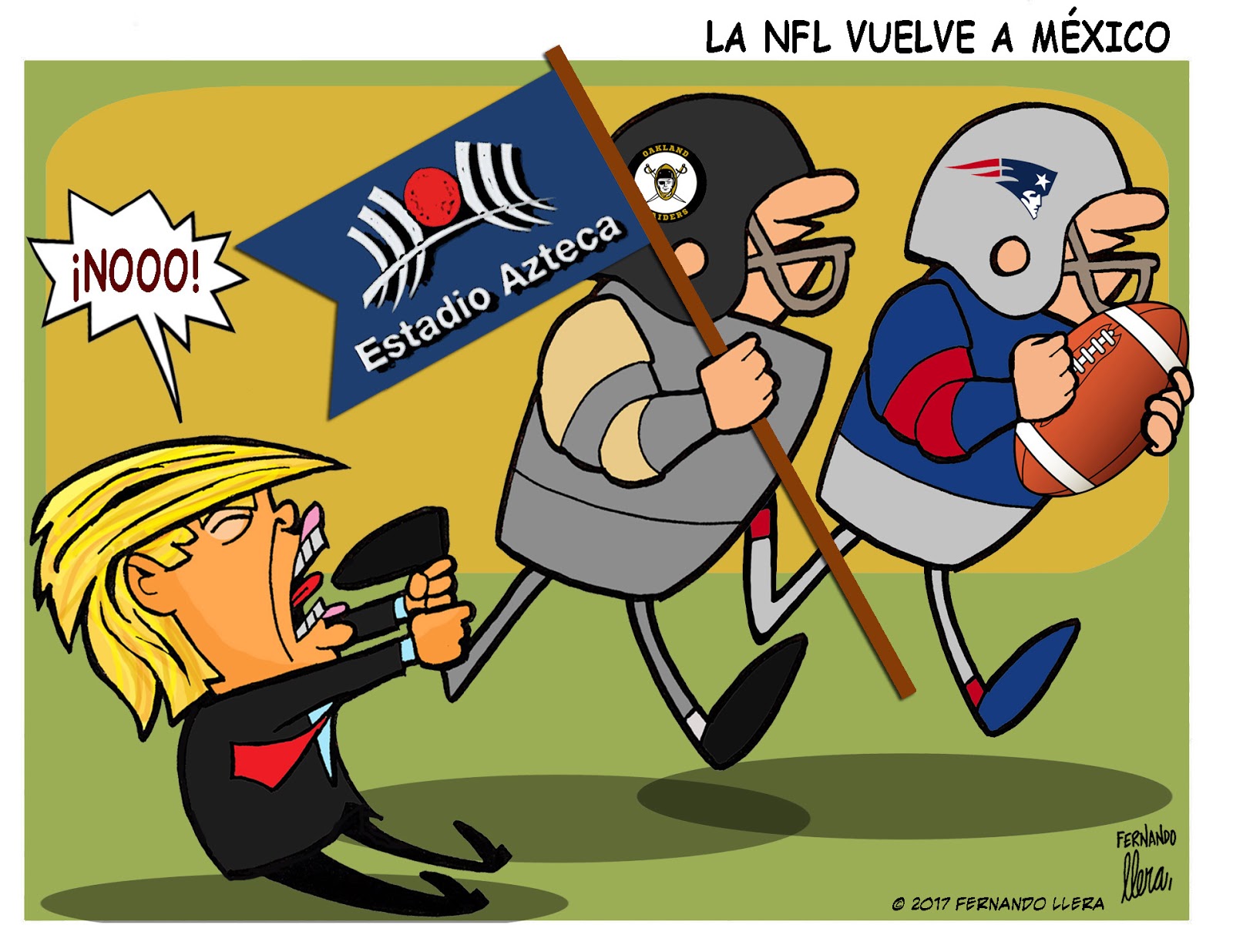 Fernando Llera Blog Cartoons: Oakland Raiders To Host New England ...