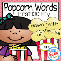 A Dab of Glue Will Do: Winner Wednesday: Popcorn Words Bundle: Dolch Primer