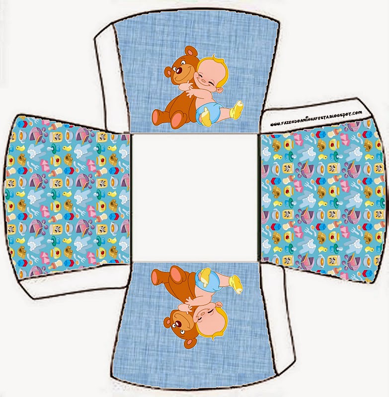 Blondie Baby with Teddy Bear: Free Printable Boxes. - Oh My Baby!