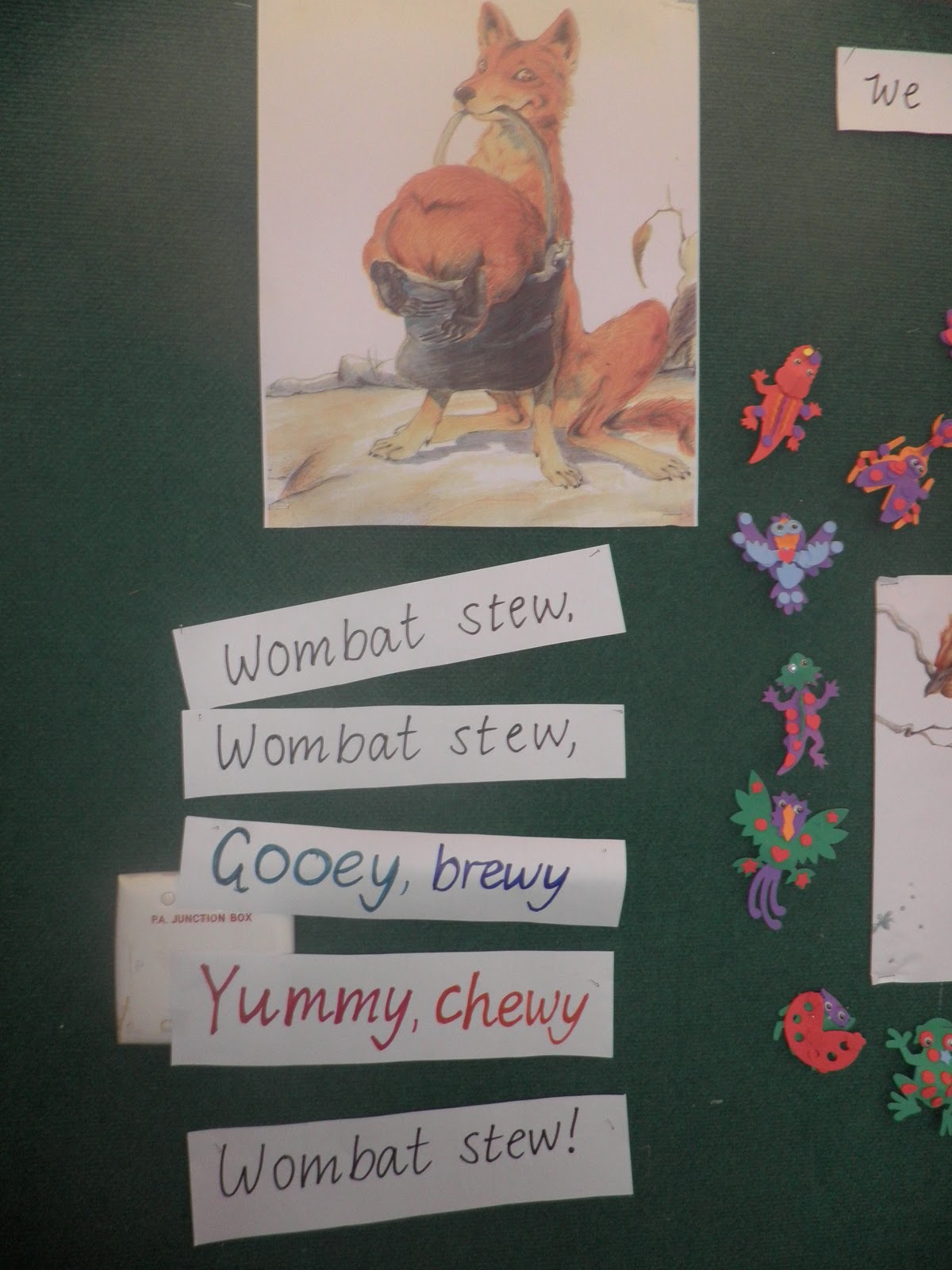 Jessie's Resources: Mrs Wishy Washy & Wombat Stew