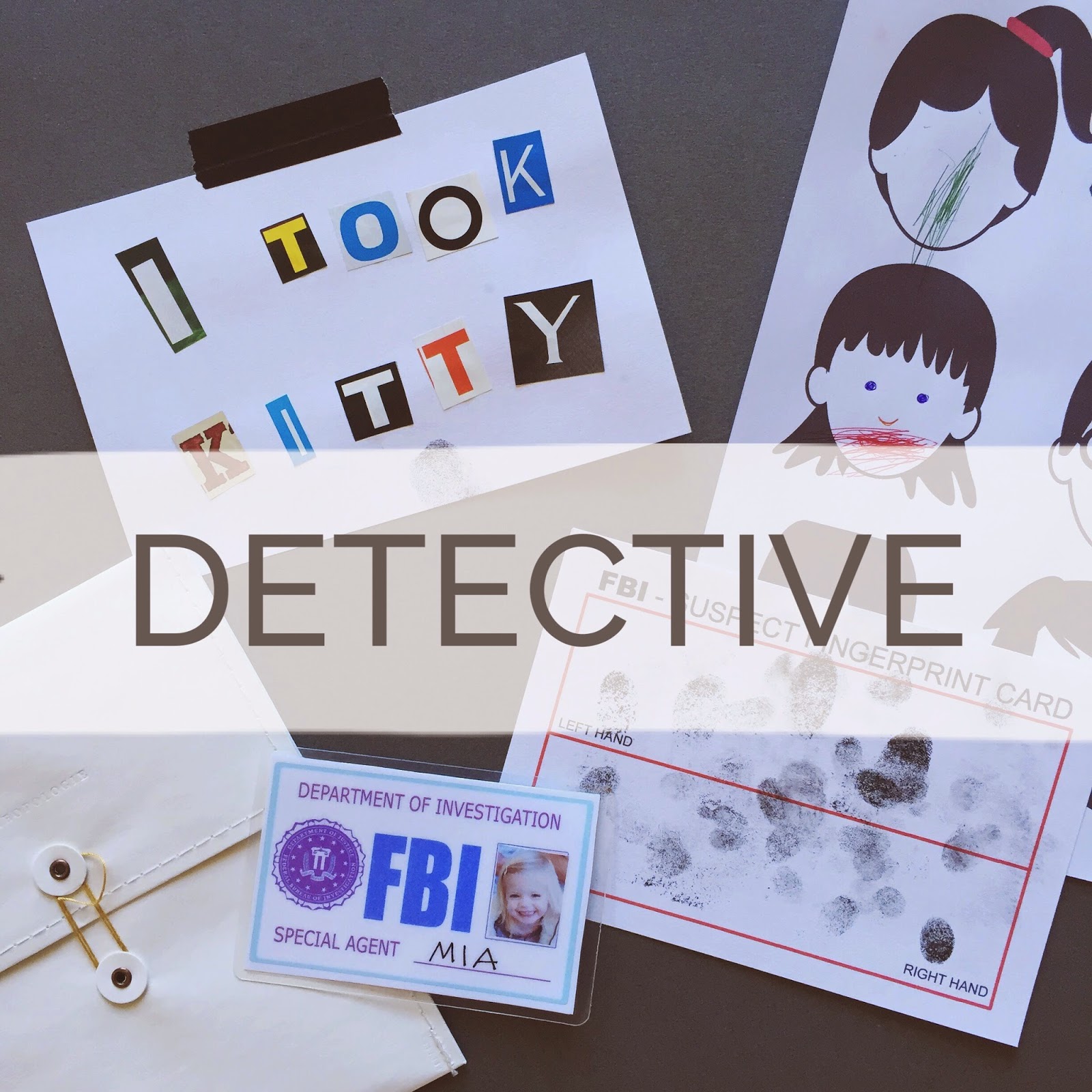 keep it simple, schlossers: Toddler Theme: Detective