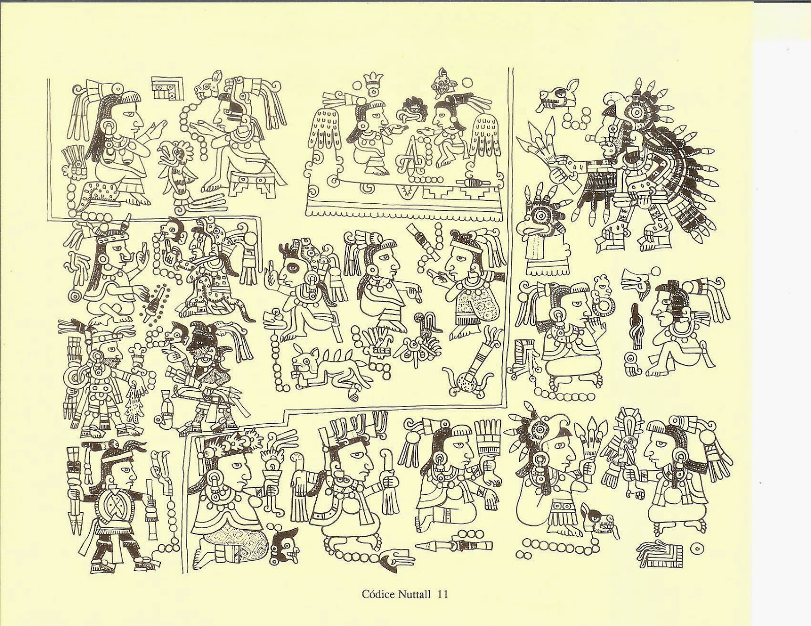 Seminario de Cultura Mixteca: Códice Nuttall a lápiz