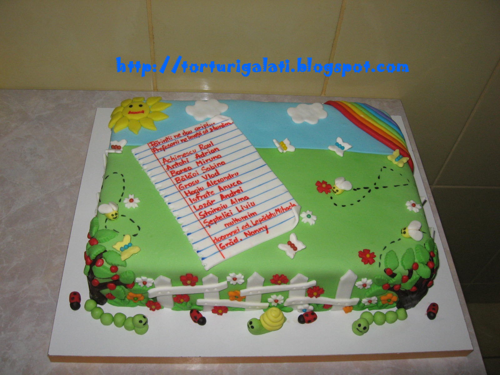 -Cellya's Cakes-: Tort "Adio, gradinita!"