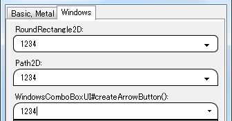 Java Swing Tips: Rounded corner JComboBox border