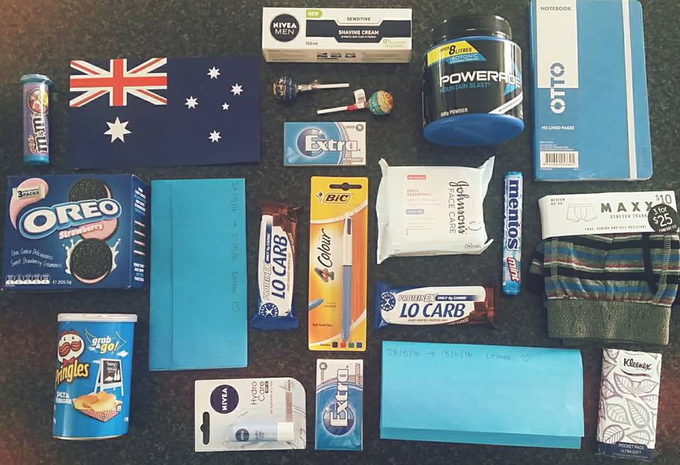 The first care package!