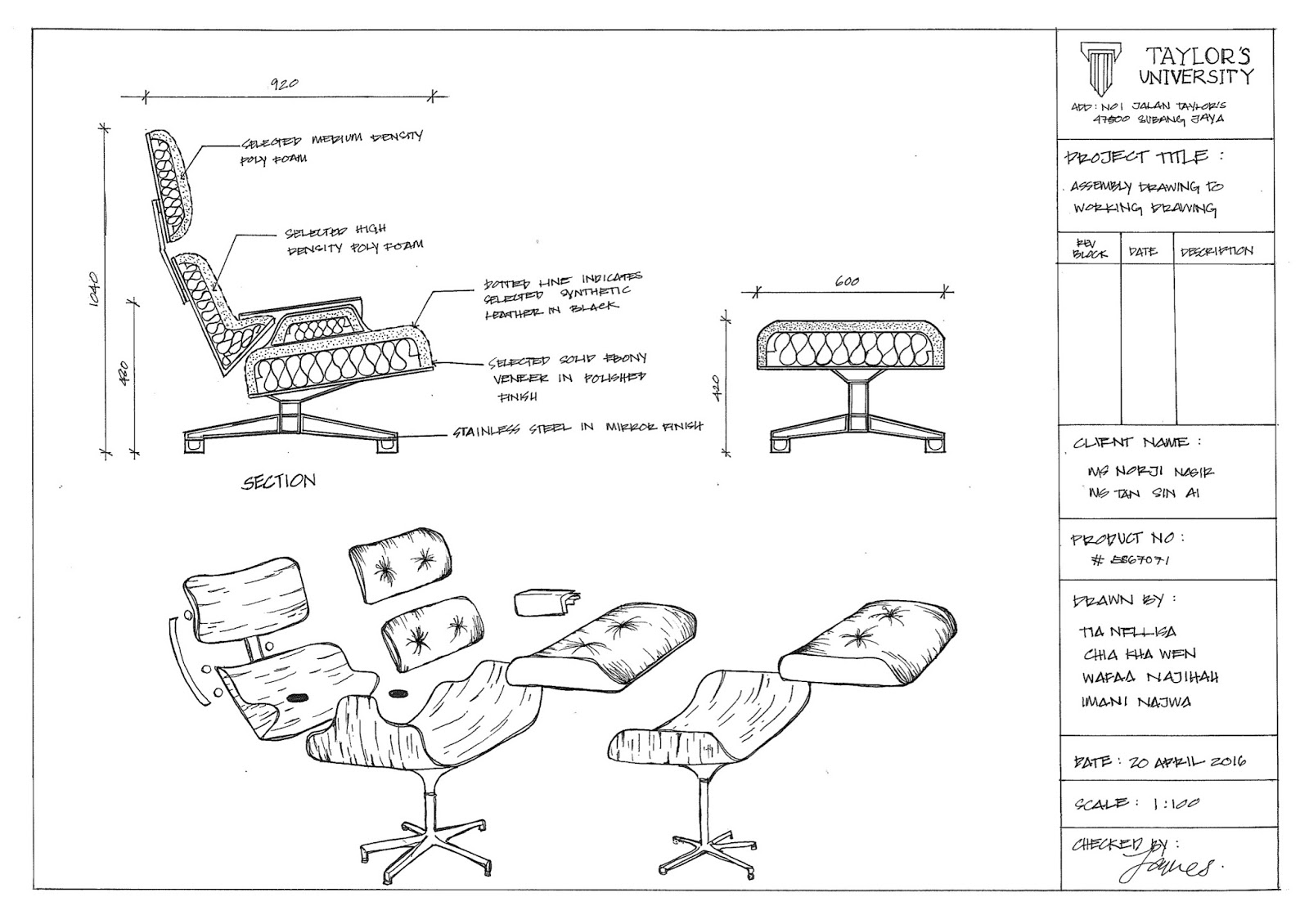 #Bachelor of Interior Architecture: Revision Drawing - Task 4