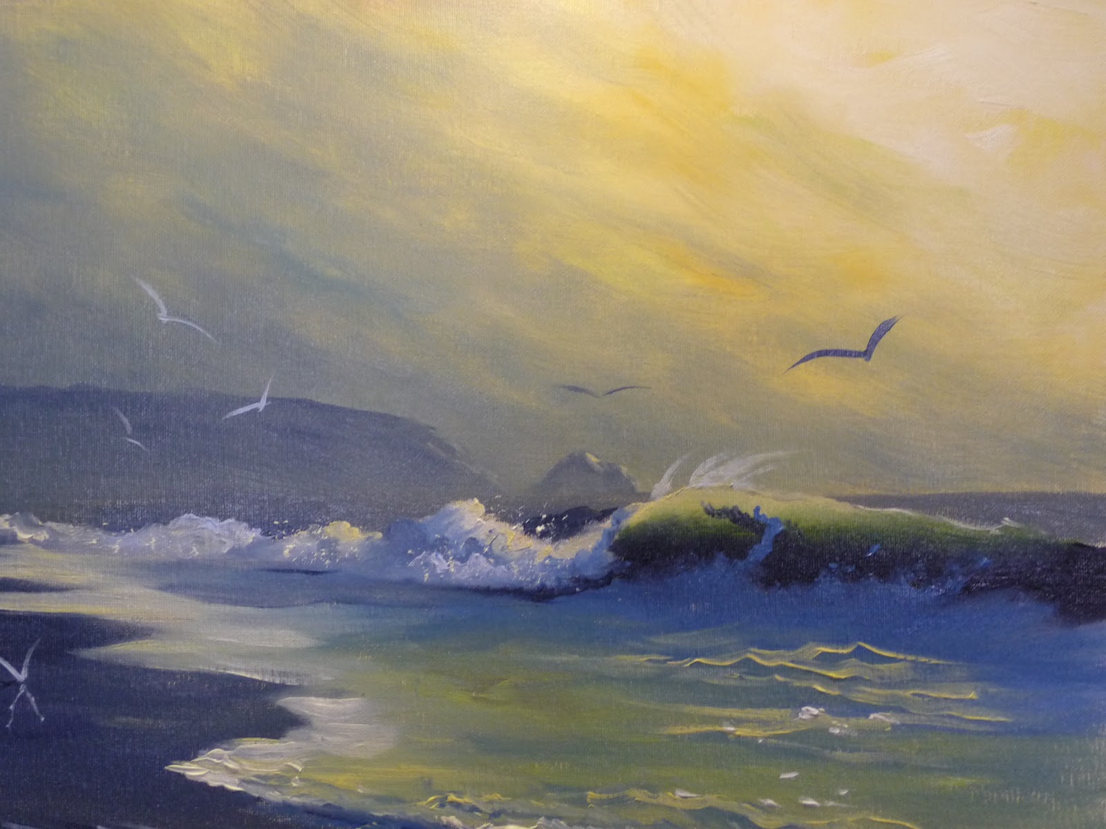 Art in Writtle: Roy Lang Seascape Demonstration at Writtle Art Group