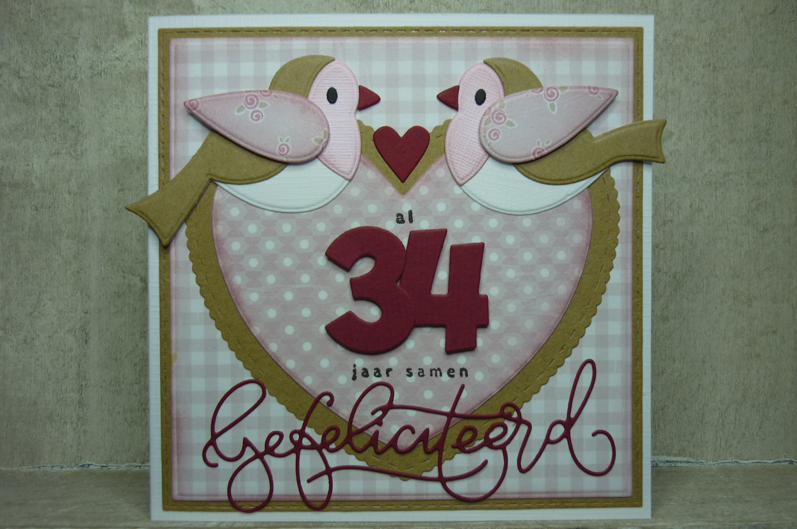 Eri's Kaartenblog!!: Al 34 jaar samen! Eri's Kaartenblog!!: Al 34 jaar samen!