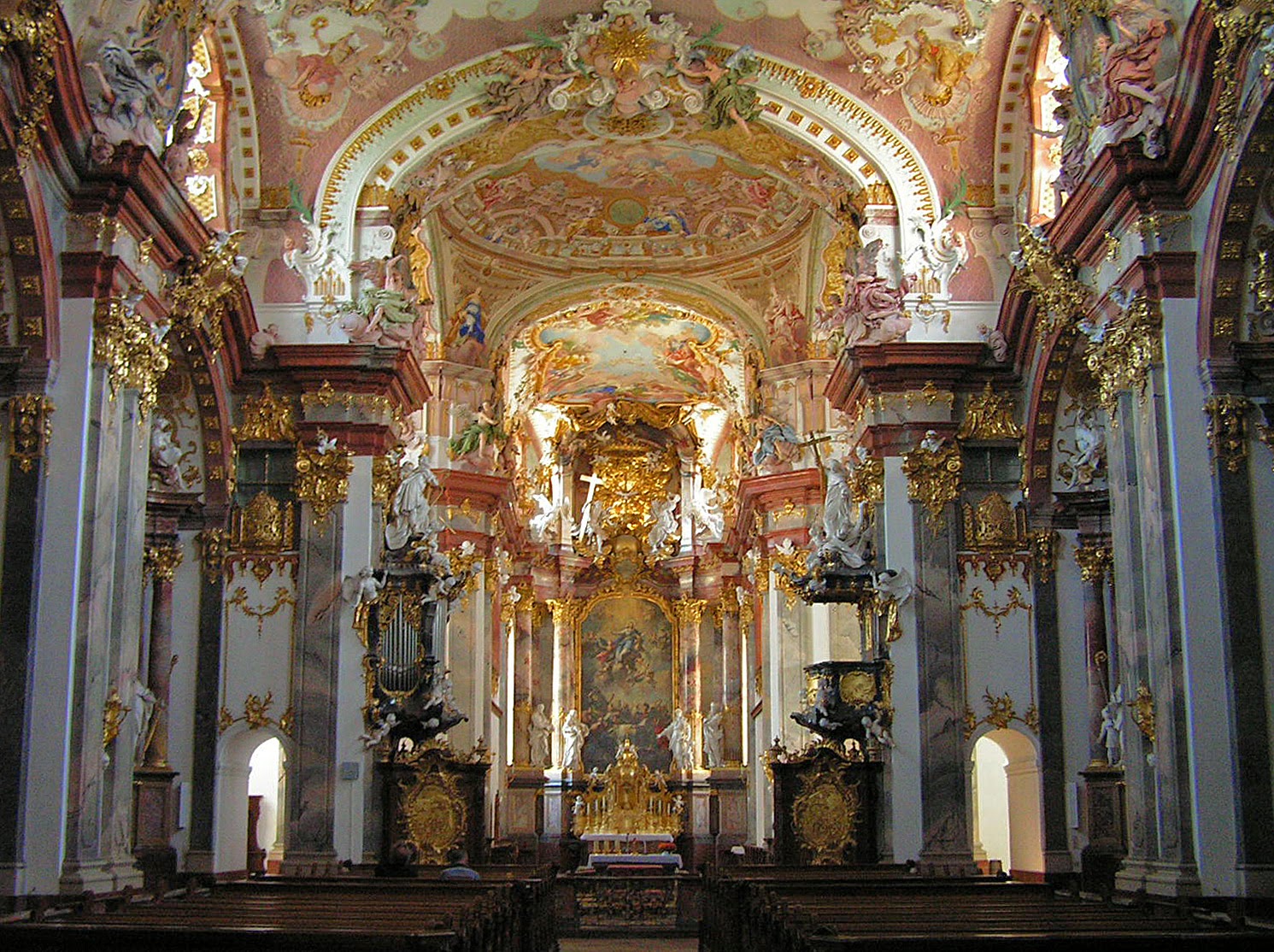 BAROQUE et ROCOCO.: Le monastère de WILHERING - près de LINZ , AUTRICHE
