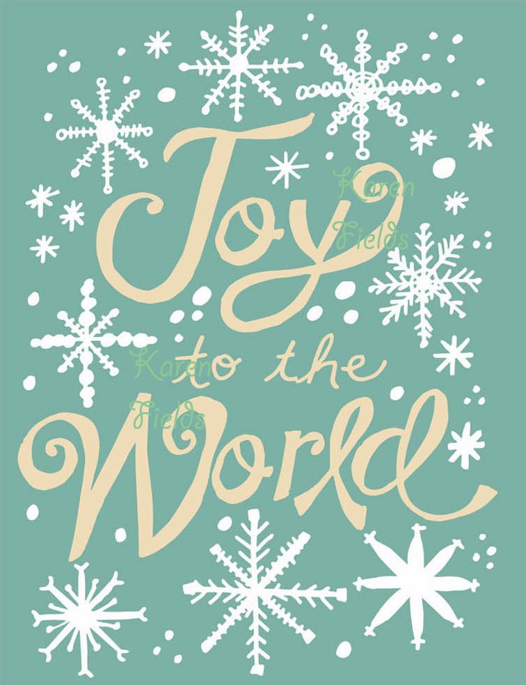.: Holiday Christmas Hand Lettering Art