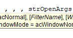 Microsoft Access Tips: Passing Multiple Values via the OpenArgs ...