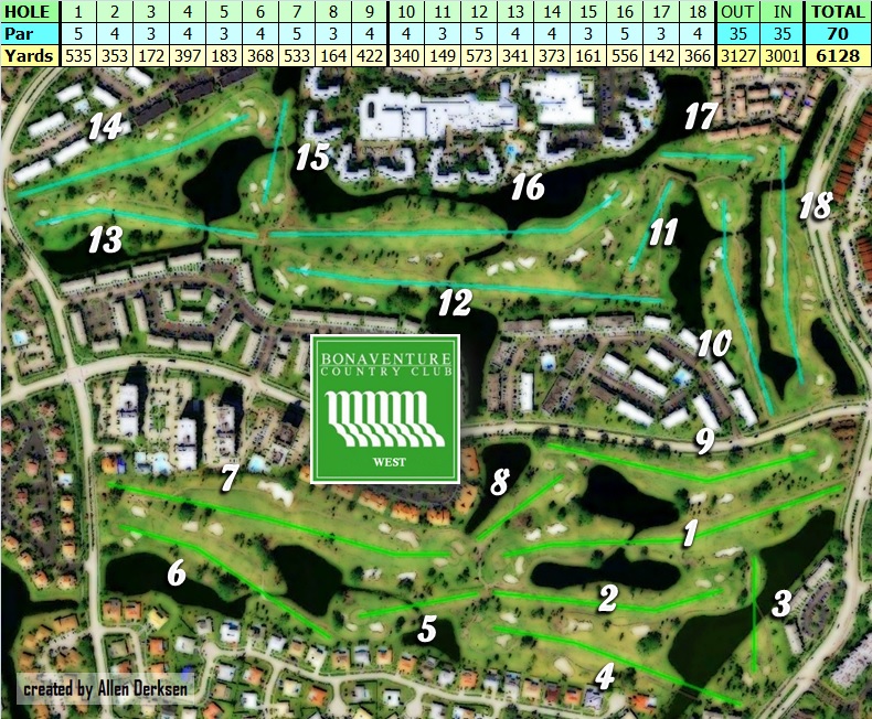 The Florida Golf Course Seeker: Bonaventure Country Club - West Course