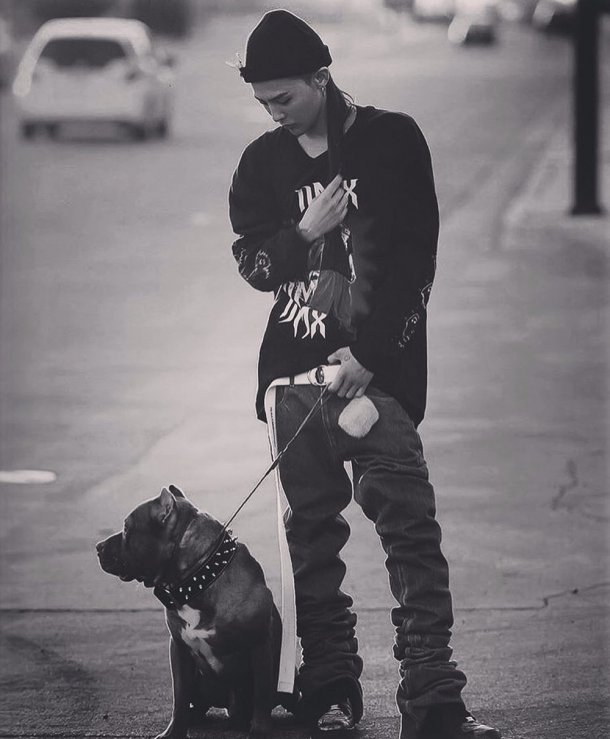 GD updates Instagram with a moody picture with his dog