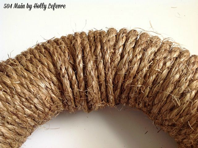 504 Main by Holly Lefevre: Rope and Yarn Wreath for Fall