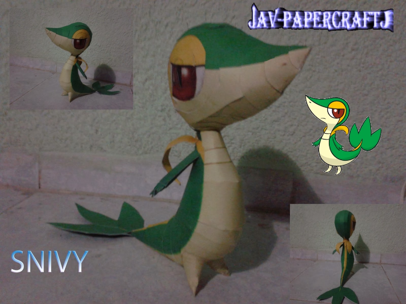 Papercraft Pokemon Snivy ~ Papercraftsparati | Todos los Papercrafts ...