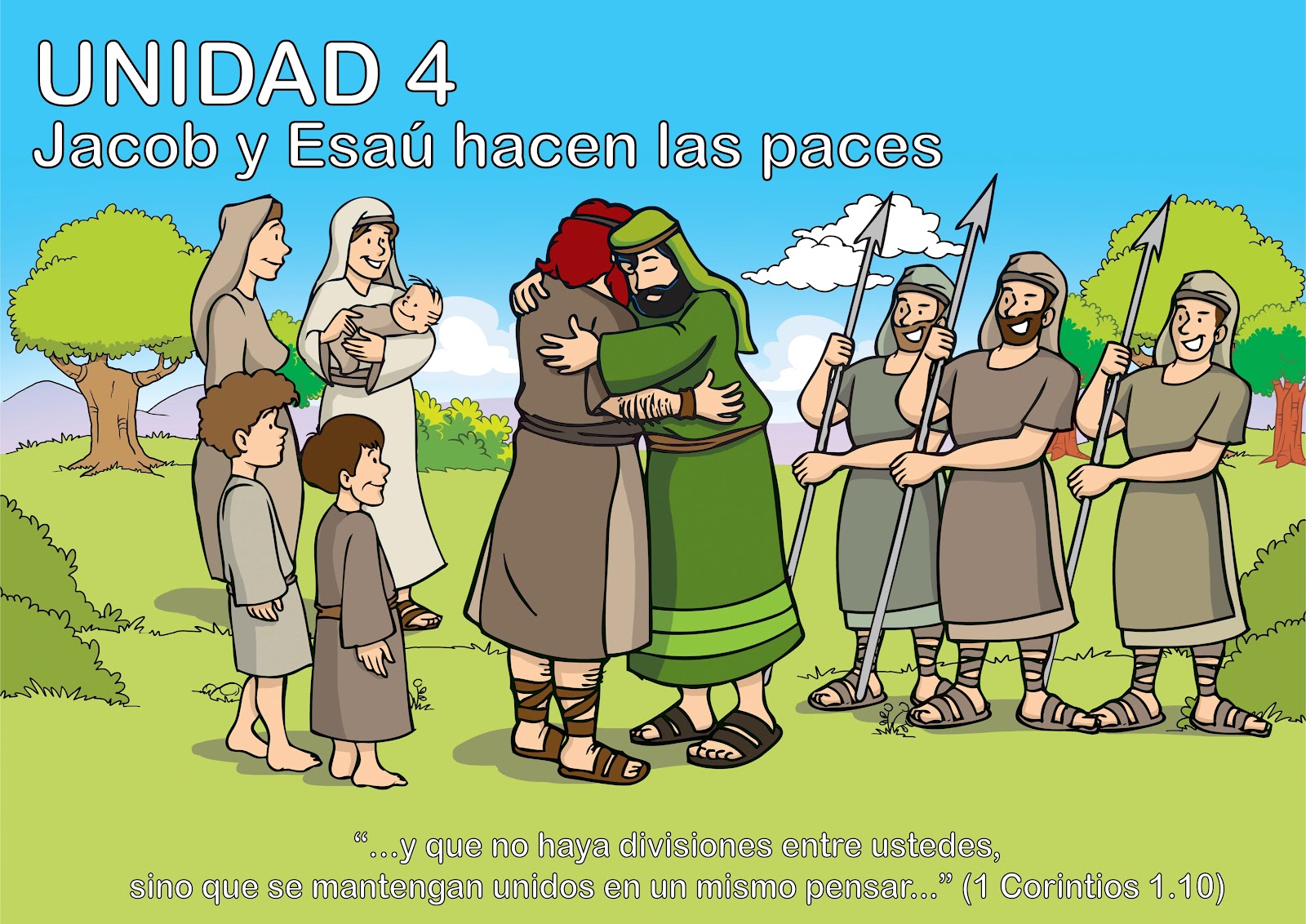 Historia. Jacob y Esaú hacen las paces ~ Escuelita Biblica Infantil
