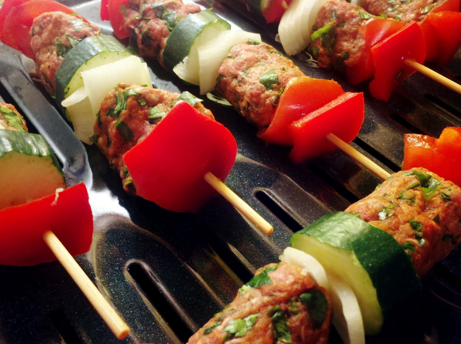 Healthy, One Recipe At a Time...: Brochettes: Baked Ground Beef And ...