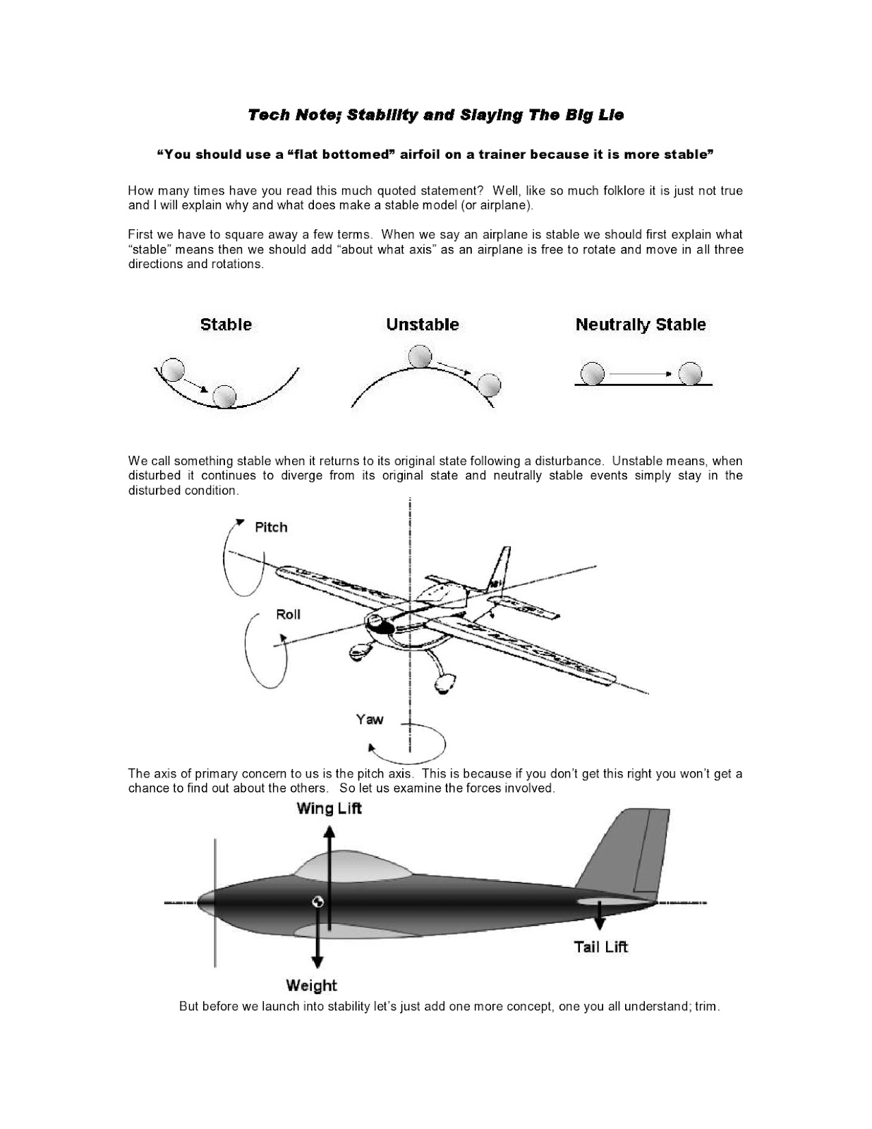 The Building Board: C.G., Incidence & Stability