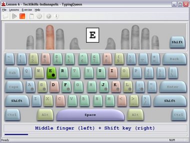 Free typing lessons online: Typing Queen for fast typing skills (Typing ...