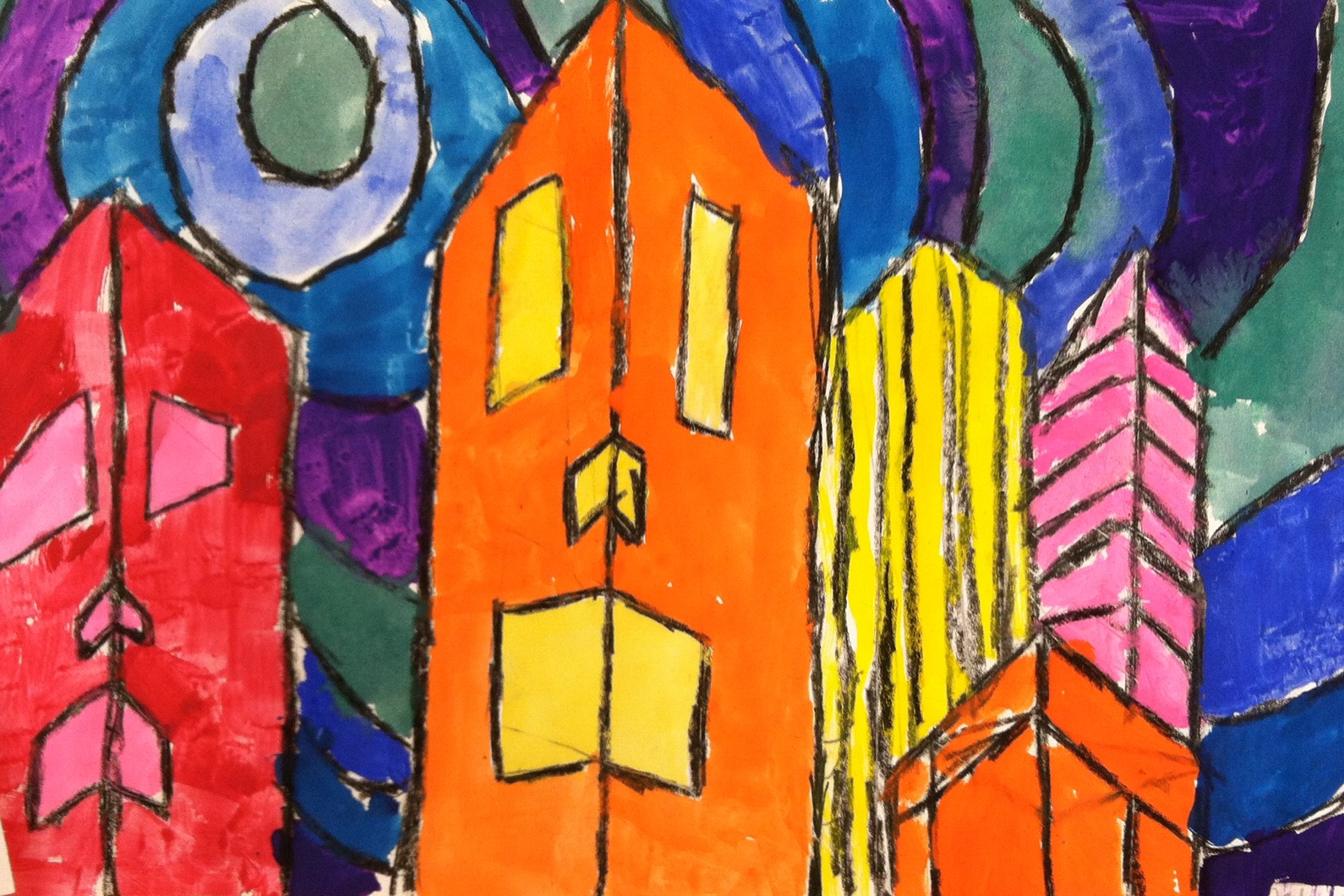ART with Mrs. A: Second Grade Cityscapes