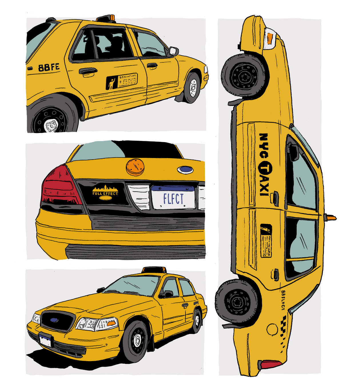 Full Effect Design: Cab illustration