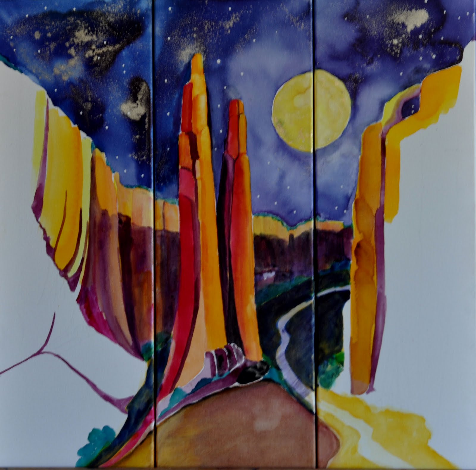Creative Journey: Spider Rock Triptych