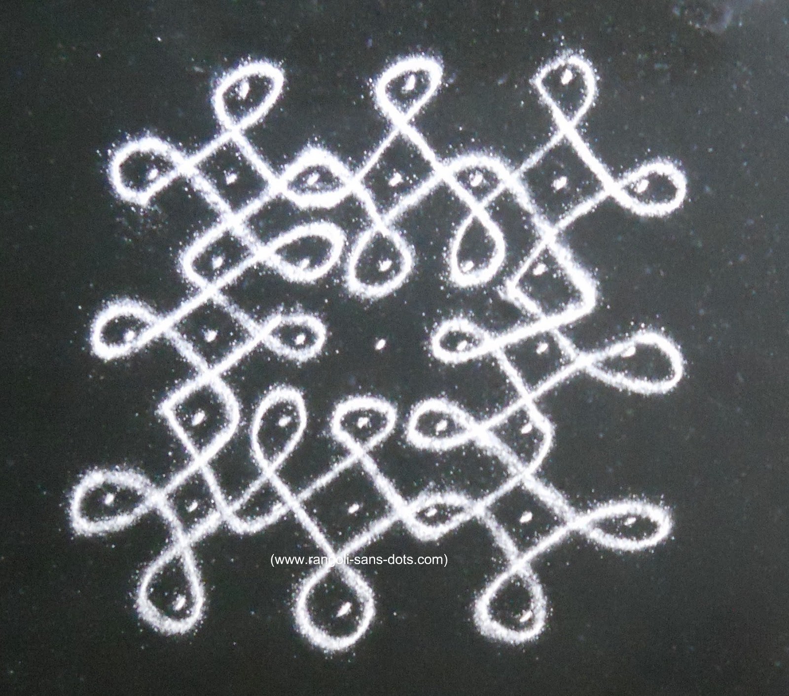 Sikku kolam - simple designs | Kolam by Sudha Balaji