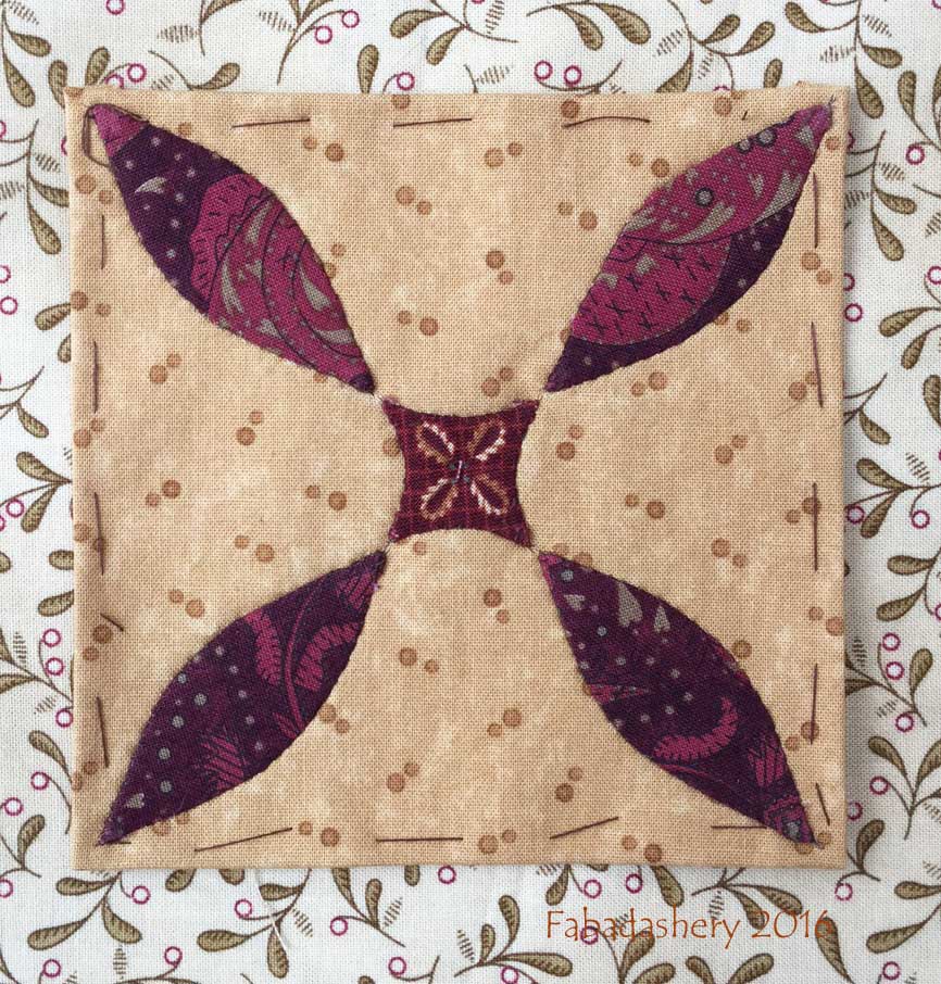 Fabadashery: Dear Jane Quilt - Block B12 Starflower