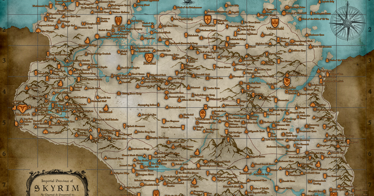 Guía de The Elder Scrolls V: Skyrim: Mapas