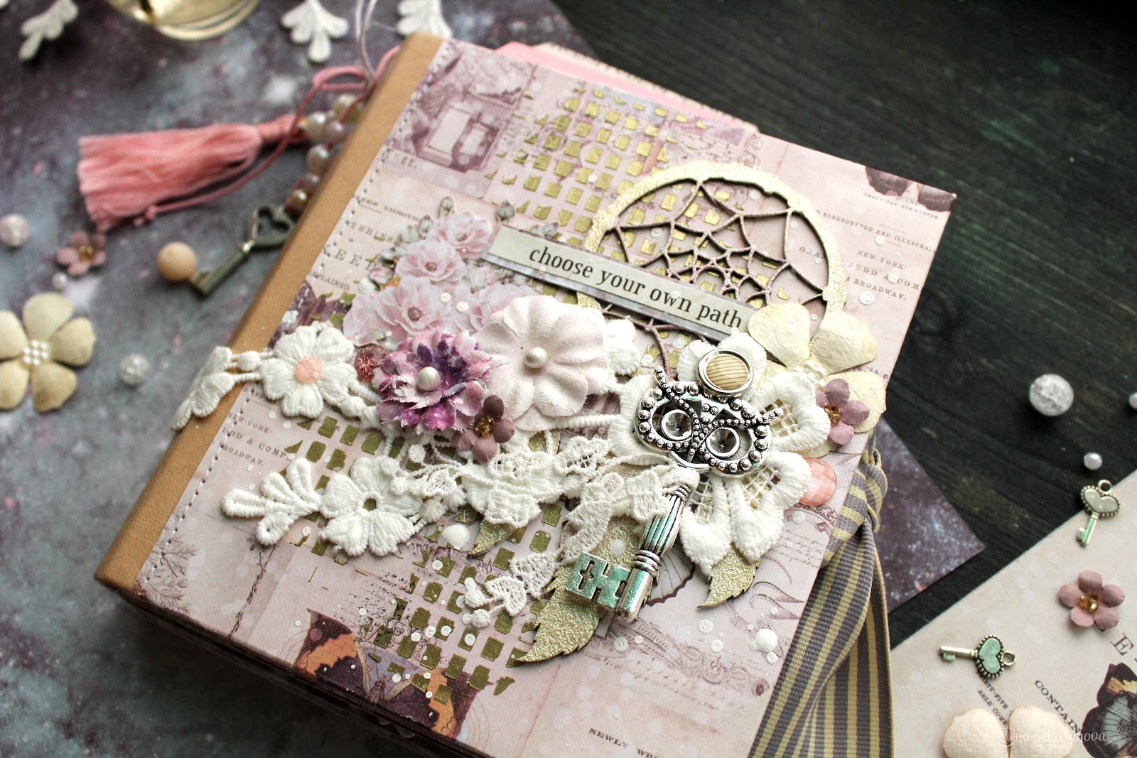 Mini Album Makers Challenge: Prima Moon Child Mini Album Tutorial by ...