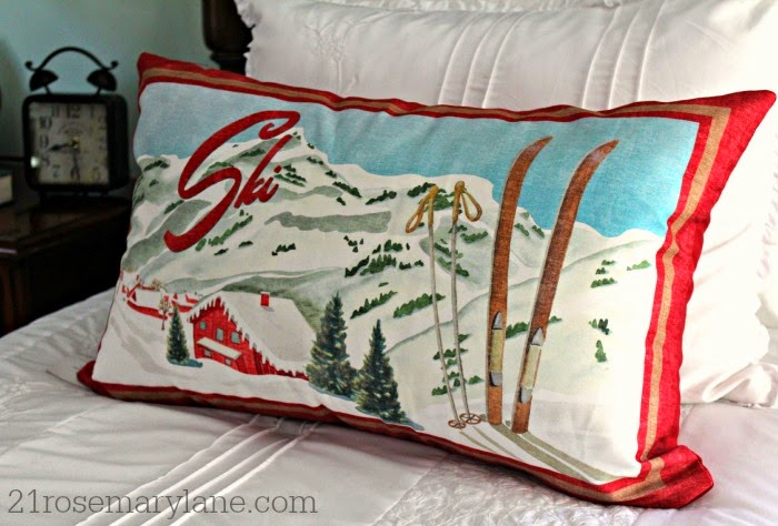 21 Rosemary Lane: Cozy Ski Chalet Themed Guest Bedroom for the Holidays