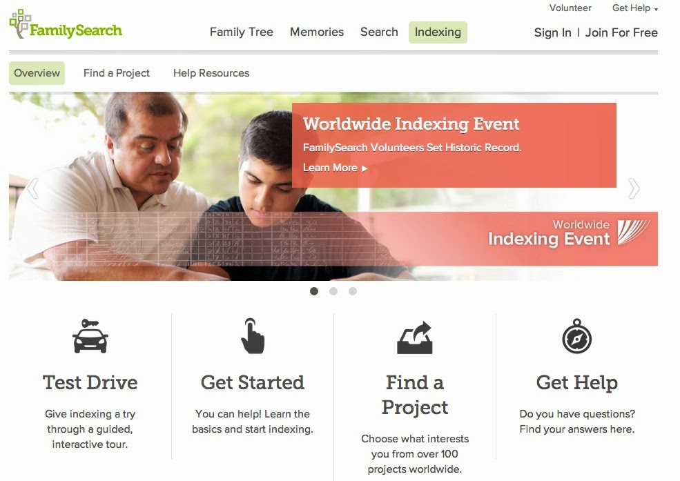 Rejoice, and be exceeding glad...: New FamilySearch Indexing Website in ...