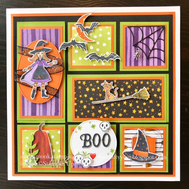 the crafty yogi: A Spooky Fun Halloween Framed Art Sampler