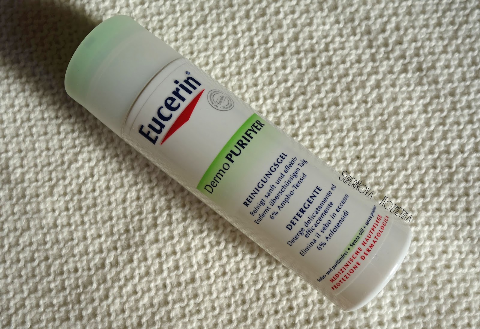 SuperNova Kozmetika: Eucerin DermoPURIFYER - Cleansing Gel & Cover ...