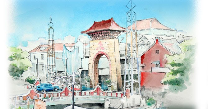 jatmika sketch & drawing: pasar baru