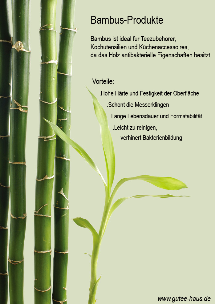 Gu Tee Haus Mainz ( Teeladen ): Unsere Bambus-Produkten