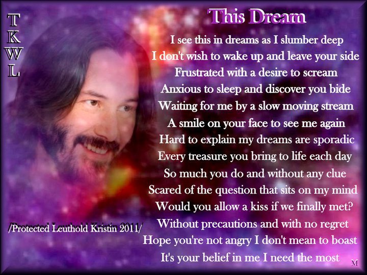 Keanu Reeves Sui Generis : Ode To Happiness ~ Happy Valentine's From To ...
