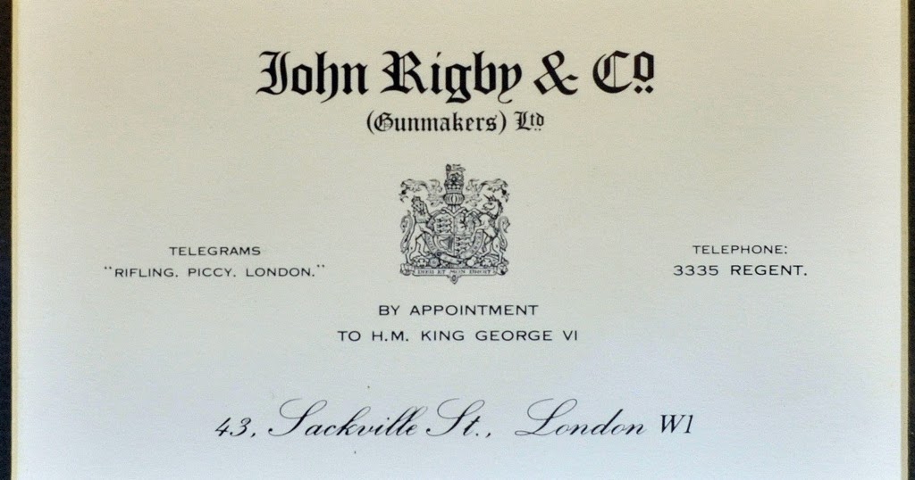 New Website: John Rigby & Co.. Gunmakers Ltd.. London.