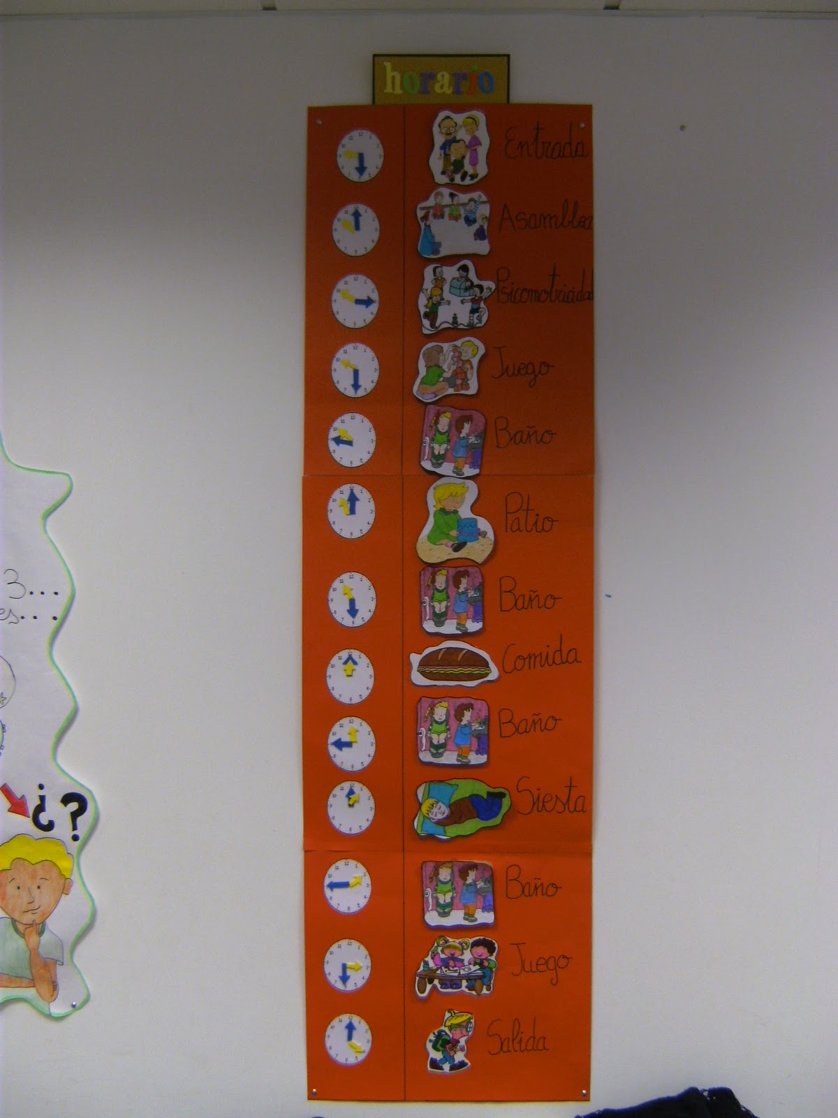 No Sólo Limpiamos Mocos: ¿UN HORARIO CON PICTOGRAMAS...? ¡¡HAZLO TU MISMO!!