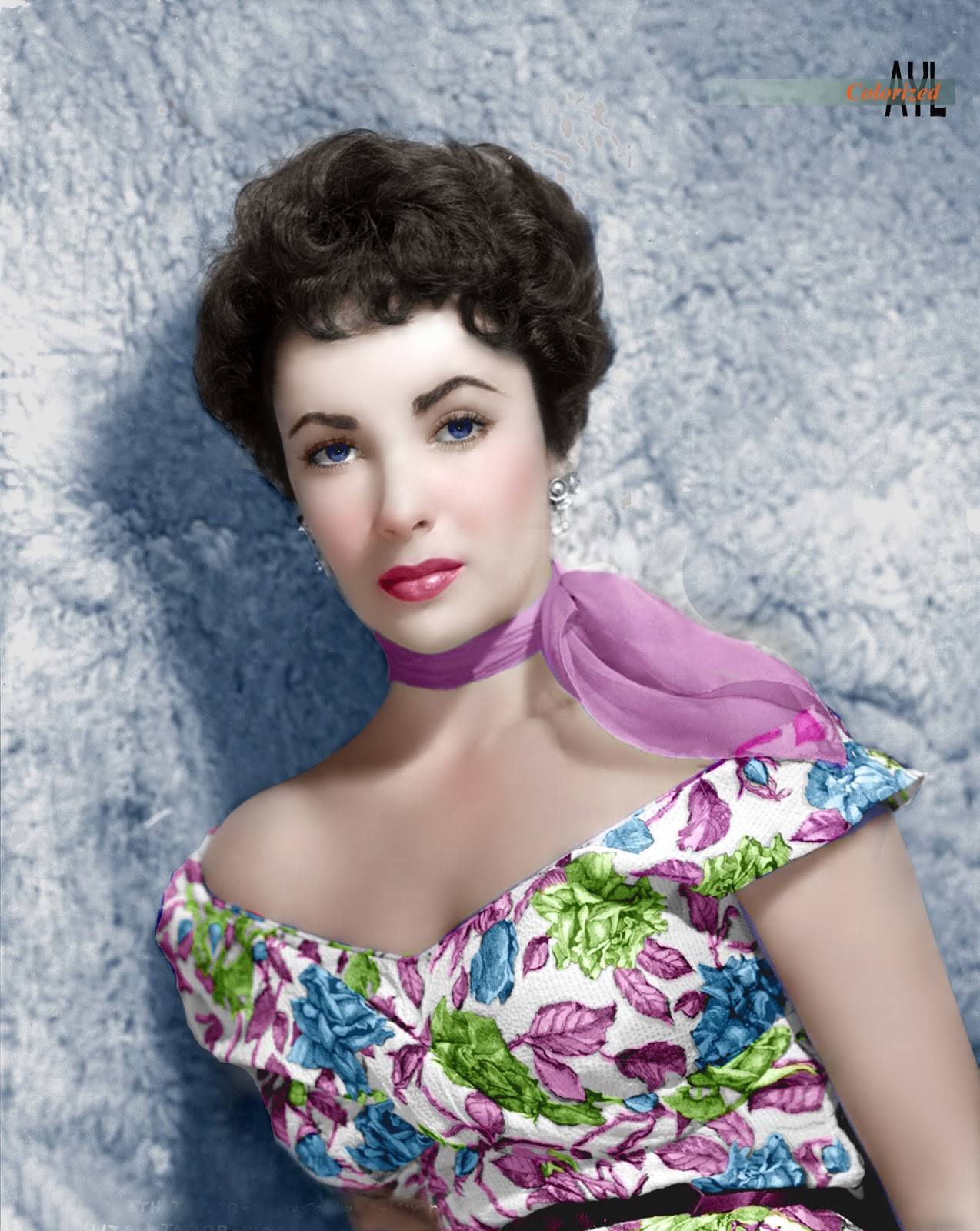 Colors for a Bygone Era: Elizabeth Taylor (1932-2011) colorized from ...