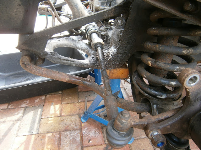 Lotus Excel Restoration: Removing and refitting the steering rack