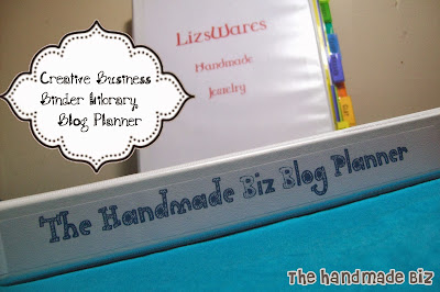 The Handmade Biz: Blog Planner- Creative Business Binder Library